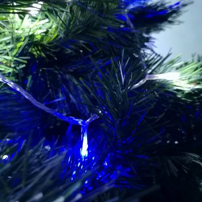 200 LED 16m Premier Christmas Outdoor Function Lights Timer Clear Cable ...