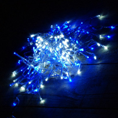 200 LED 16m Premier Christmas Outdoor Function Lights Timer Clear Cable ...
