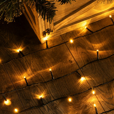 200 LED Solar Powered String Lights - Yellow