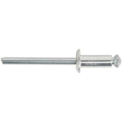 200 Pack Peel Back Rivets 4.8mm x 19mm - Durable Aluminium Standard Flange