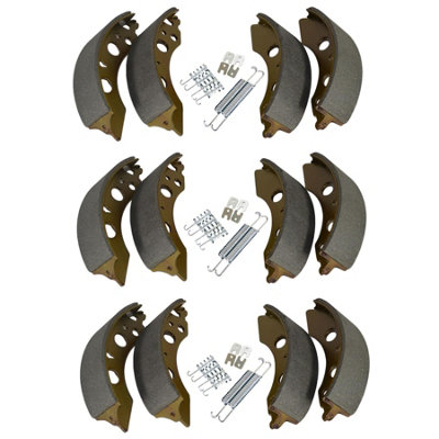 200 x 50mm ALKO Type Trailer Brake Shoes For 6 x Brake Drums Triple Axle