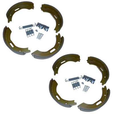 200 x 50mm Trailer Caravan Brake Shoes for BPW Style Axles 4 x Brake Drums