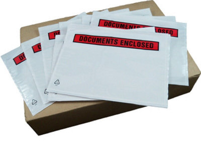 200 X A4 Plain Strong Recyclable Printed Document Enclosed Wallets ...