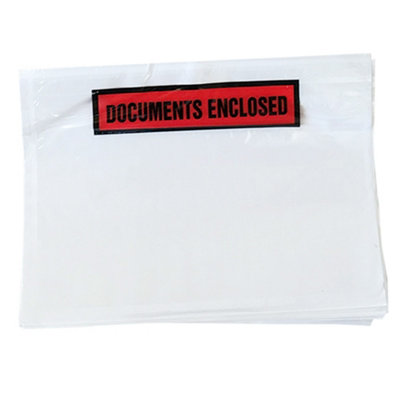 200 x A5 Printed (162 x 225mm) Document Enclosed Wallets | DIY at B&Q
