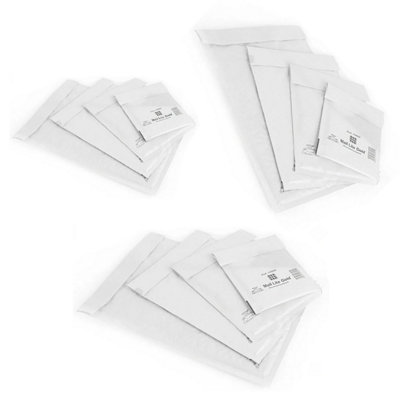 200 x C/0 (150 x 210mm) Mail Lite White Padded Bubble Lined Postage ...