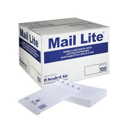 200 x White Mail Lite G/4 (240 x 330mm) Padded Postal Bubble Lined ...