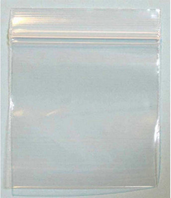 200 Zip Seal Bags Clear Plastic Zip Lock Food & Freezer Grip Self Seal ...