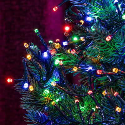 2000 Multi-Coloured LED Multi-Function Christmas Cluster Lights with Timer