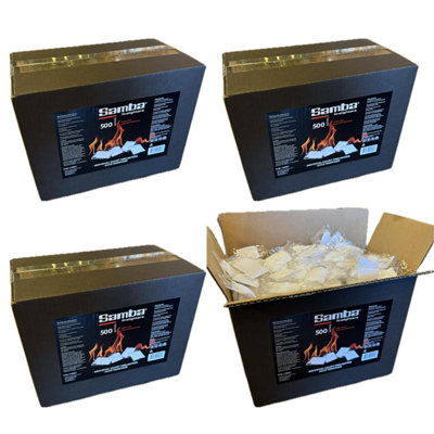 2000 Samba Firestarters Odourless Easy Light Long Burn BBQ Oven Stove ...