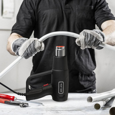 2000W Adjustable Airflow Speed Hot Air Gun Corded Heat Gun with 4 Nozzles