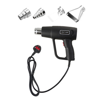 2000W Adjustable Airflow Speed Hot Air Gun Corded Heat Gun with 4 Nozzles