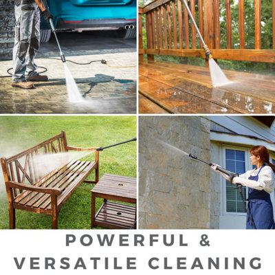 2000W Electric Pressure Washer with Hose Reel. Max 120 Bar Power Jet ...