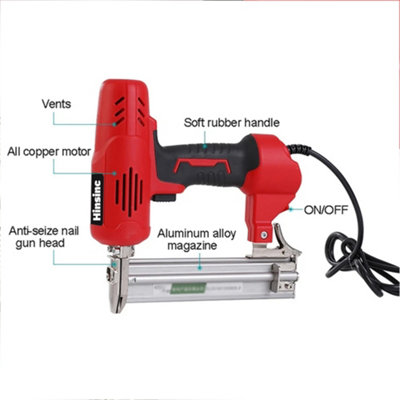 2000W Electric Straight Nail Gun Nailer Framing Heavy Duty Woodworking ...