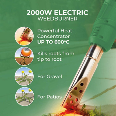 2000W Electric Weed Burner Killer Wand Hot Air Blaster Torch ...