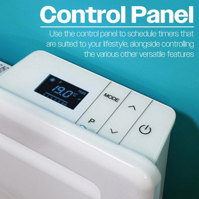 2000W Floor or Wall Mounted Electric Panel Radiator - Home or Office ...