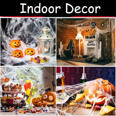 200g Halloween Spider Web Decoration Cover 1800 Square Feet ...