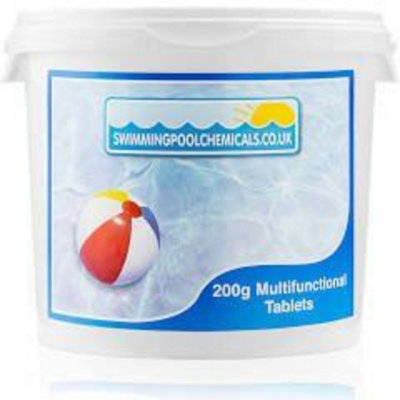 200g Multifunctional Chlorine Tablets Swimming Pool Chemicals 5kg