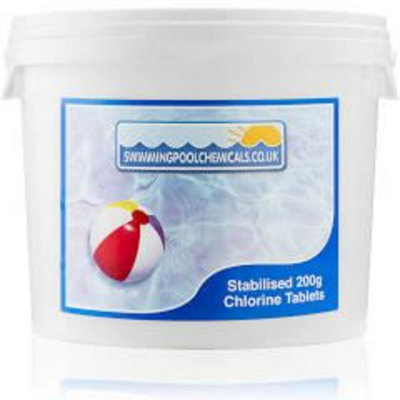200g Stabilised Chlorine Tablets Swimming Pool Chemicals 10kg
