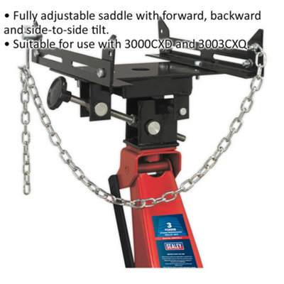200kg Capacity Adjustable Transmission Cradle for ys00099 Trolley Jack