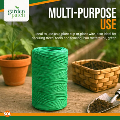 200m Garden Twine Natural Green Durable Garden String Green Twine for ...