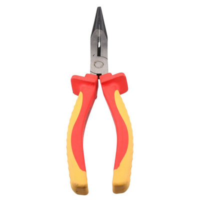 200mm 8 Inch VDE Insulated Long Nose Pliers Electricians Electrical ...