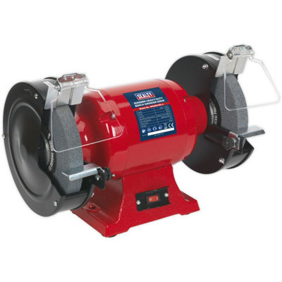 200mm Heavy Duty Bench Grinder with 600W Induction Motor and Dual ...