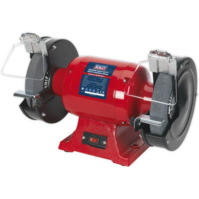 200mm Heavy Duty Bench Grinder with 600W Induction Motor and Dual ...