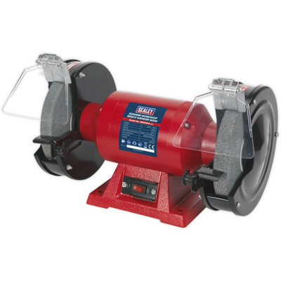 200mm Heavy-Duty Workshop Bench Grinder with 600W Copper Wound Motor ...