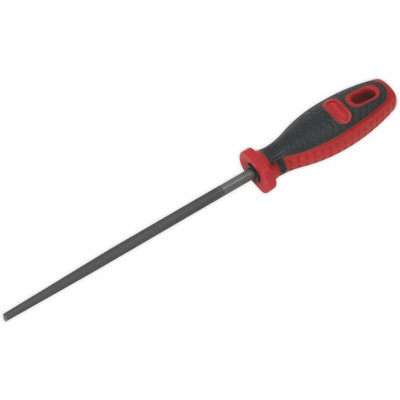 200mm Round Engineers File with Comfort Grip - Double Cut Coarse Tool ...
