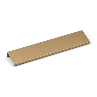 200mm Satin Brass Squared Lip Edge Pull