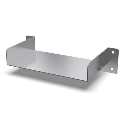 200mm Stainless Steel Spillway 350mm Depth - 25mm Sides - Veggie Filter