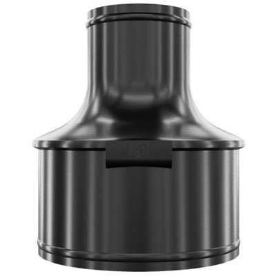 200mm to 80mm, Black - Reducing Male Connector for Polyurethane Ducting ...