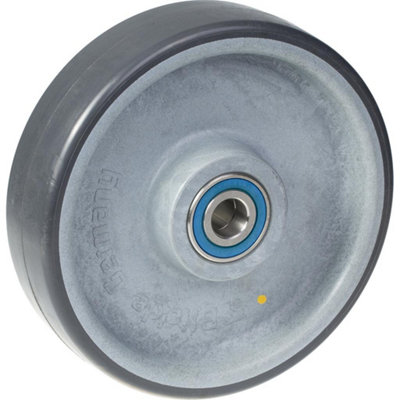 200mm wheel with grey electrically conductive thermoplastic ...