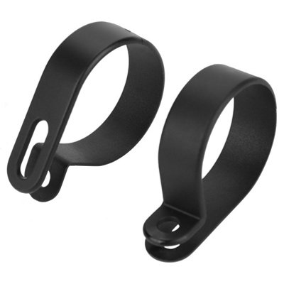 200pcs Assorted Black Nylon Plastic P Clips and Clamps for Cable ...