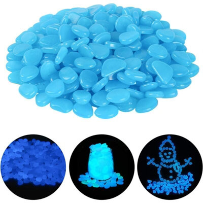 200pcs Glowing Stones Luminous Pebbles Stones at Night for Outdoor ...