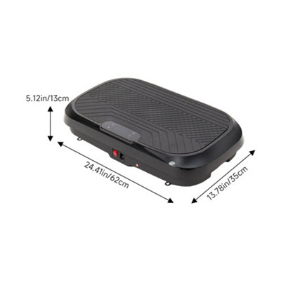 200W Vibration Plate Exercise Machine with Remote and LCD Panel