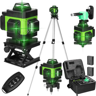 2025 4D 16 Lines Laser Level 360 Degrees Green Auto Self Leveling ...