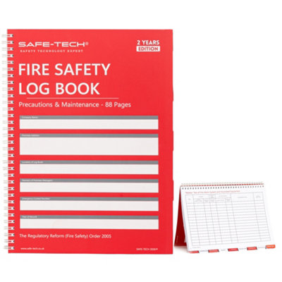 2026 2 Years Version Fire Safety Logbook A4 Size 88 Pages for 2 years ...