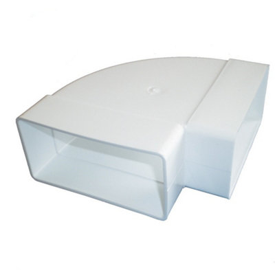 204mm x 60mm Ducting Horizontal 90 Degree Bend | DIY at B&Q