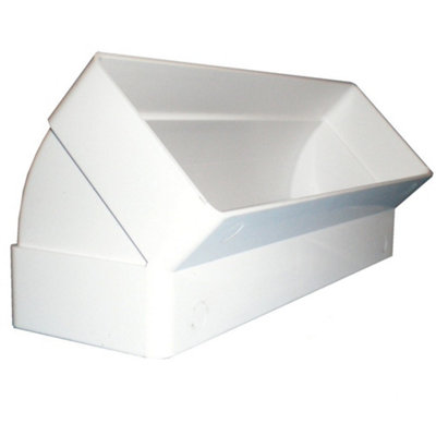 204mm x 60mm Ducting Vertical 45 Degree Bend