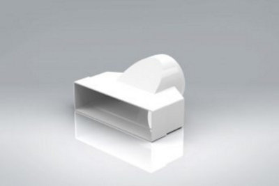 204mm x 60mm to 100mm Rectangular to Round Adapter | DIY at B&Q