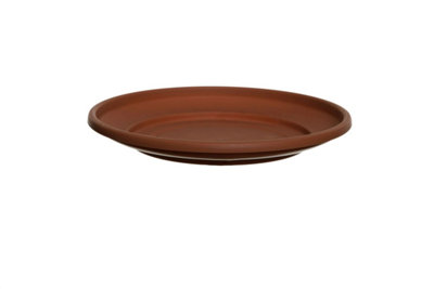 20cm Plant Pot Saucer Small Venetian Terracotta Colour Plastic Plant ...