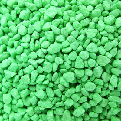 20kg Green Fluorescent Aquatic Gravel - Decorative Aquarium Fish Tank ...
