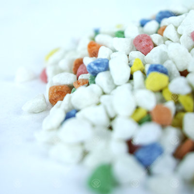 20kg Rainbow Mixed Coloured Aquatic Gravel Premium Natural Bottom Fish ...