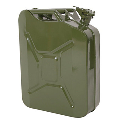 20L American Style Fuel Oil Can - Green