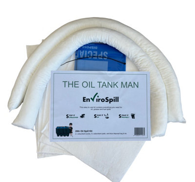 20L Envirospill Oil Spill Kit with Hydrophobic Absorbent Pads, Spill ...