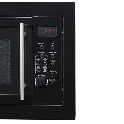 20L Integrated Built-in Microwave Oven In Black, Digital Display- SIA ...
