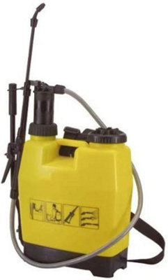 20L Knapsack Pressure Sprayer Water Spray Bottle Backpack Weed Killer Litre Garden | DIY at B&Q
