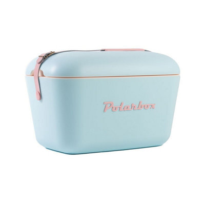 20L Polarbox Retro Coolbox - Portable Insulated Cooler Box with Pink ...