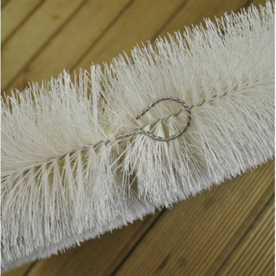 20m White Gutter Brush Leaf & Moss Guard